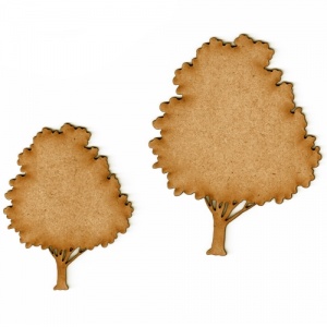 Ash Tree MDF Wood Shape for altered art and craft projects